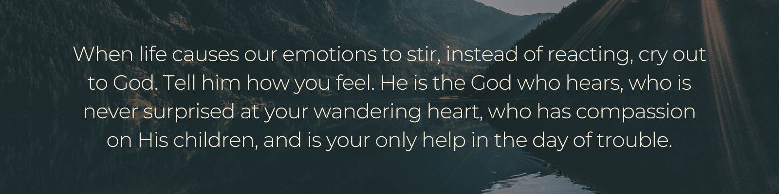 God is Redeeming Our Emotions – Living Hope Church