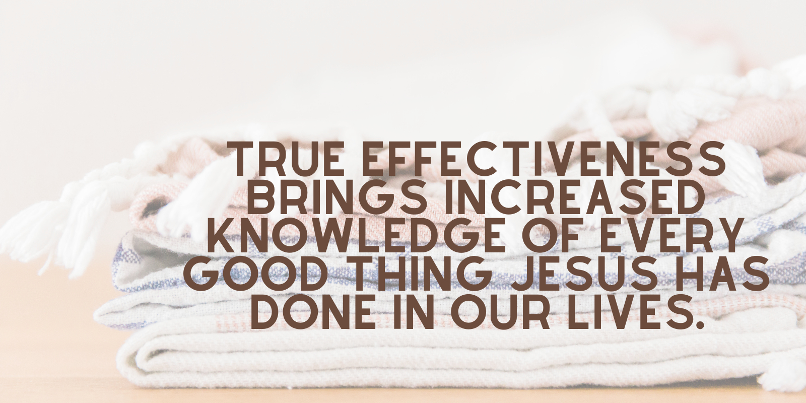 Pray to be Effective – Living Hope Church