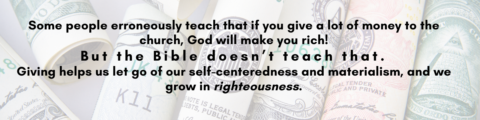 Six Principles of Generous Giving – Living Hope Church